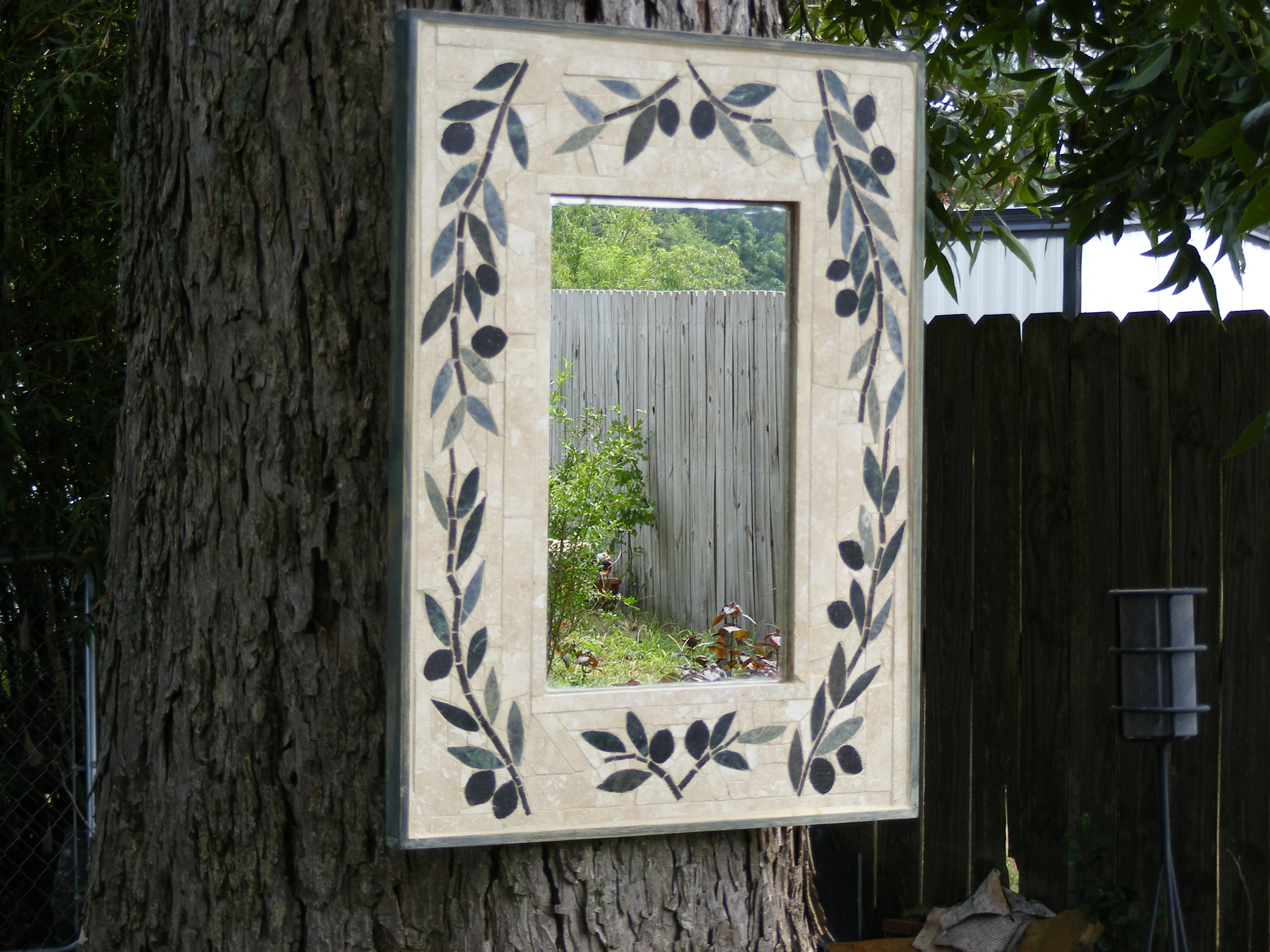 Olive Mirror - Mosaic Blues