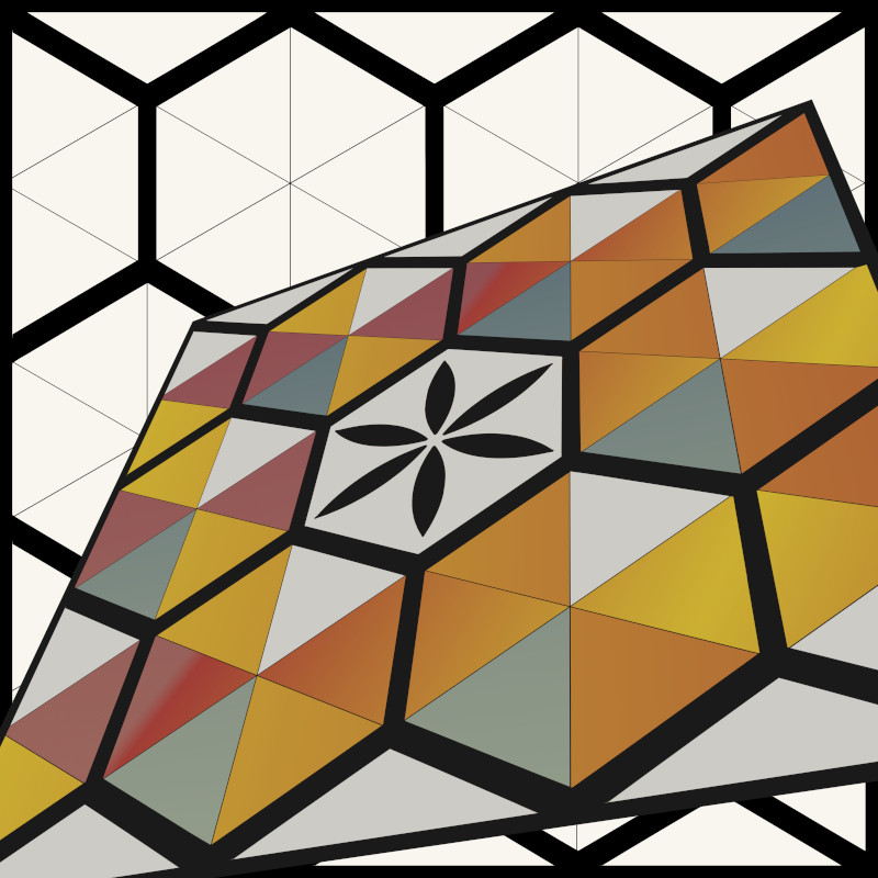 Week 12 Mosaic Model : Lugdunum 04 - Mosaic Blues